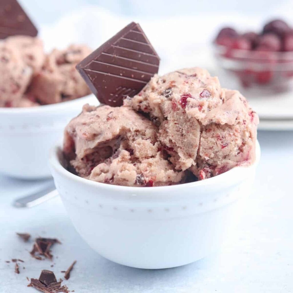 Chocolate Cherry Nice Cream - Vegan & GF - Wholly Tasteful