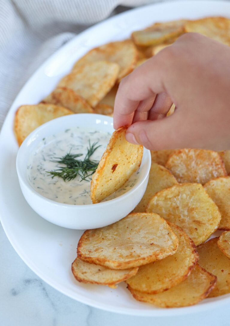 Air Fryer Sliced Potatoes - Wholly Tasteful