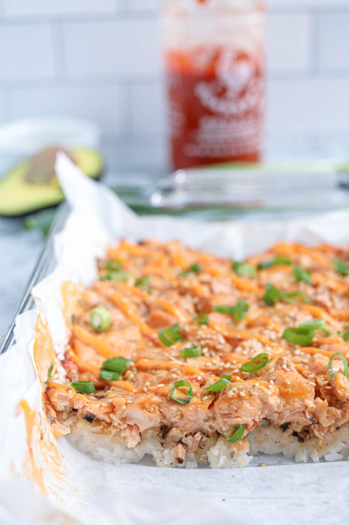 Salmon Sushi Bake no Cream Cheese Wholly Tasteful Salmon Sushi Bake no Cream Cheese Wholly Tasteful