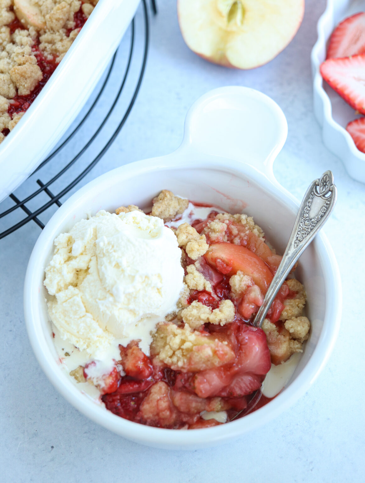 Strawberry Apple Crisp - Wholly Tasteful