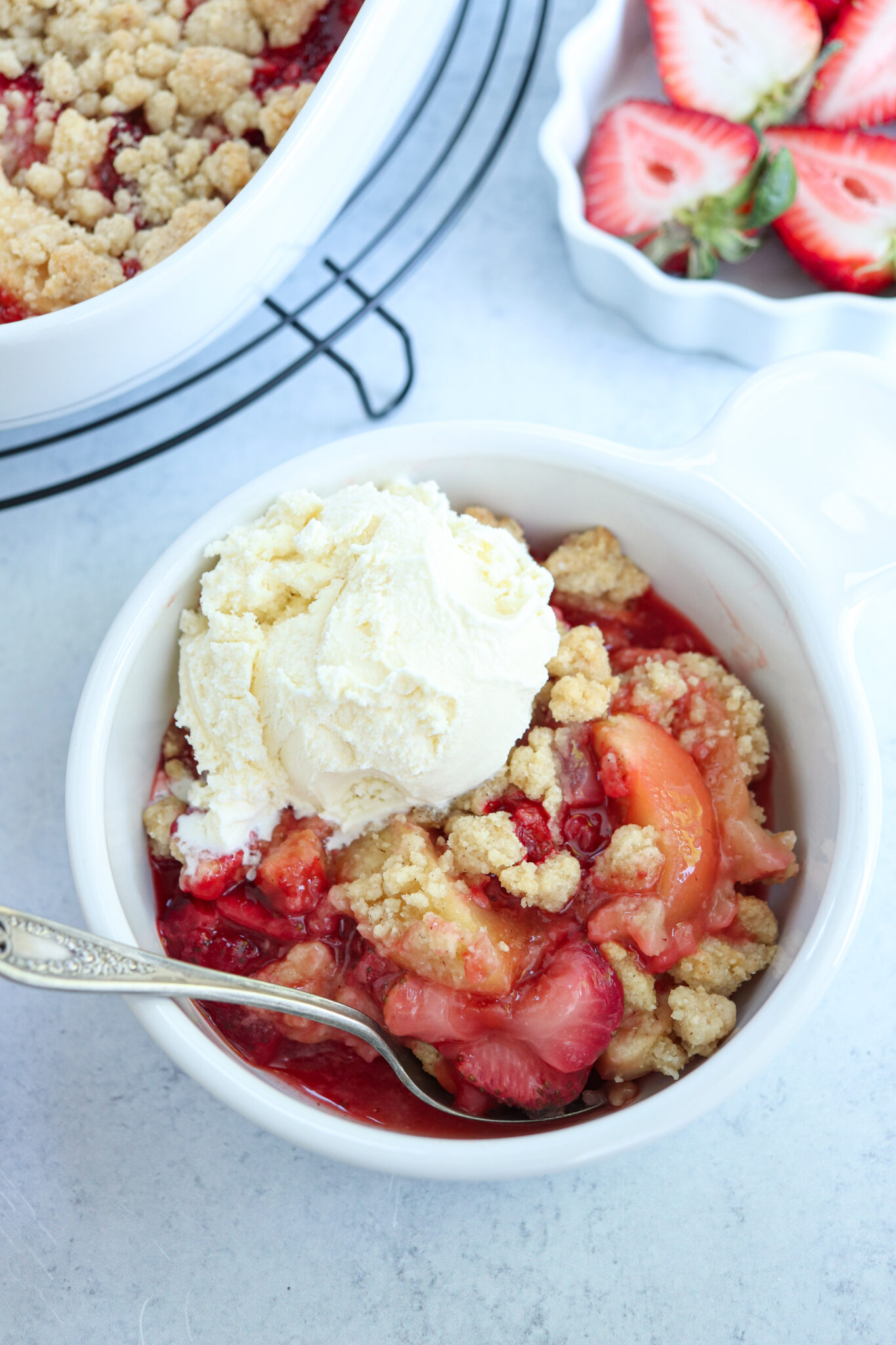 Strawberry Apple Crisp - Wholly Tasteful