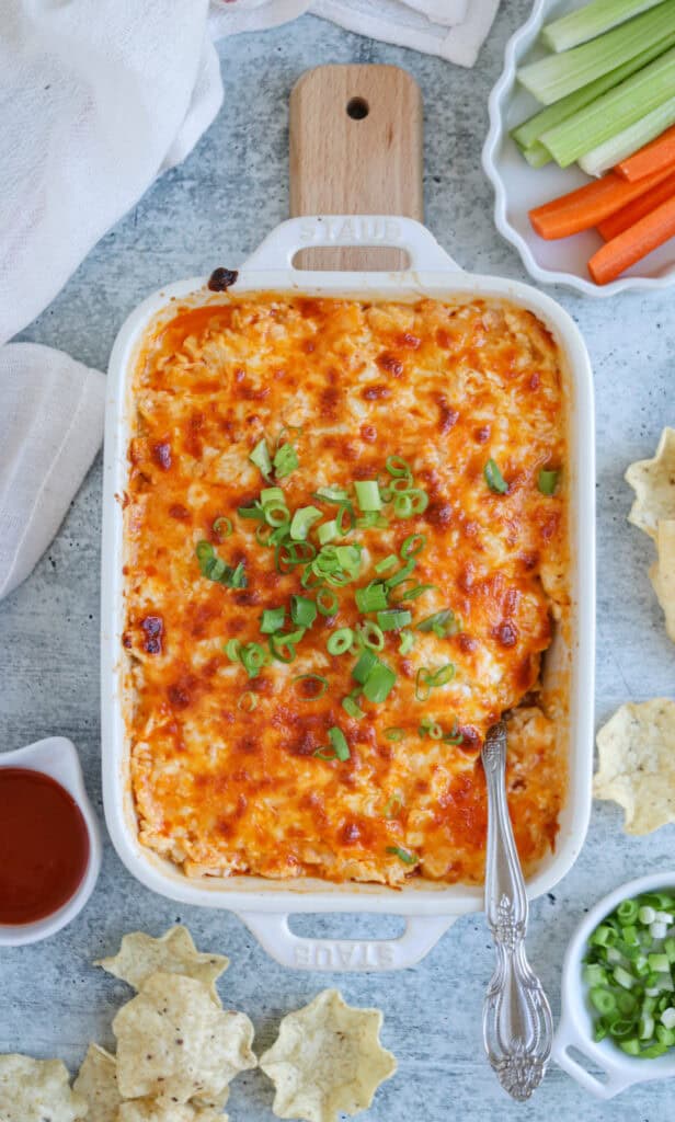 Cottage Cheese Buffalo Chicken Dip (high protein) - Wholly Tasteful