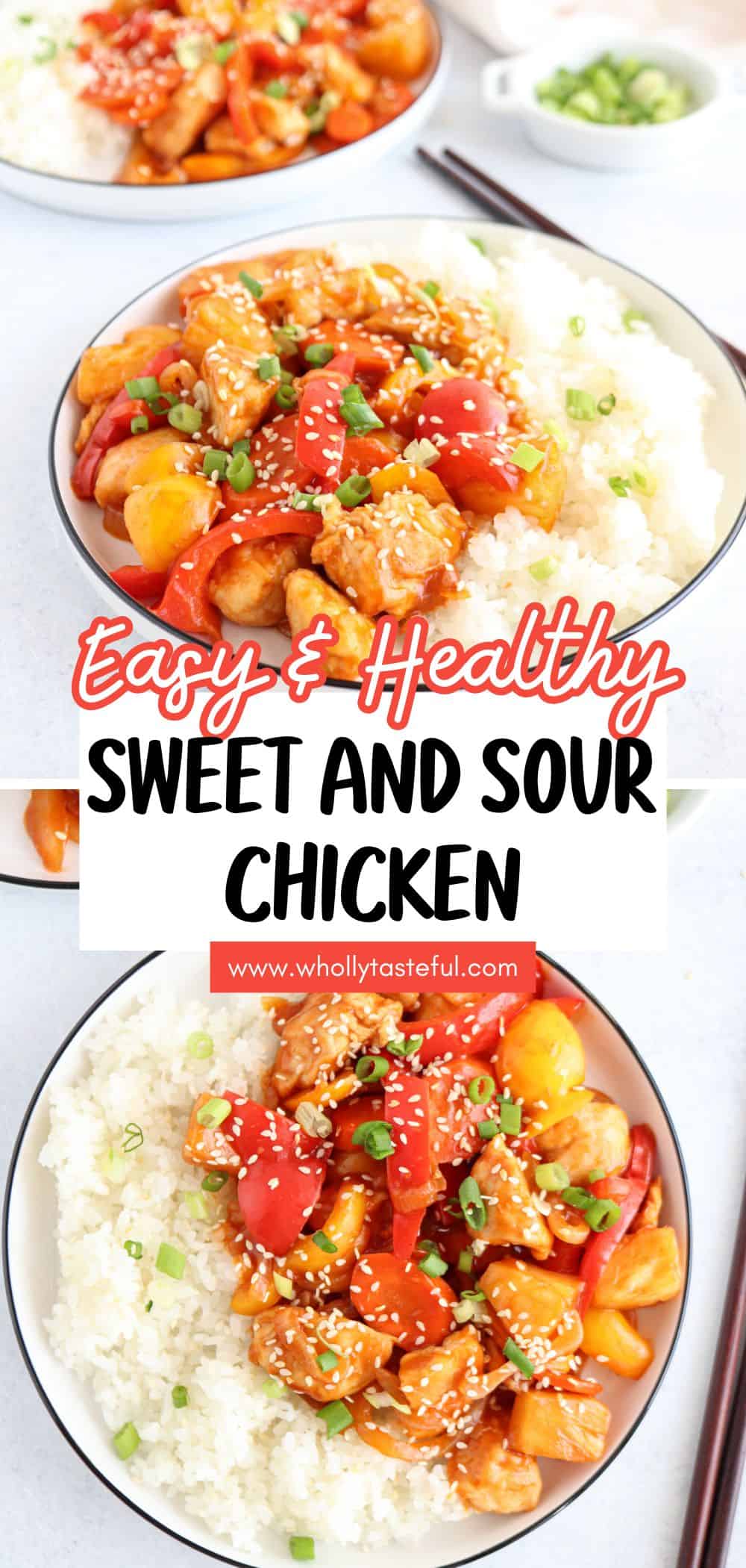 Healthy Sweet and Sour Chicken - Wholly Tasteful