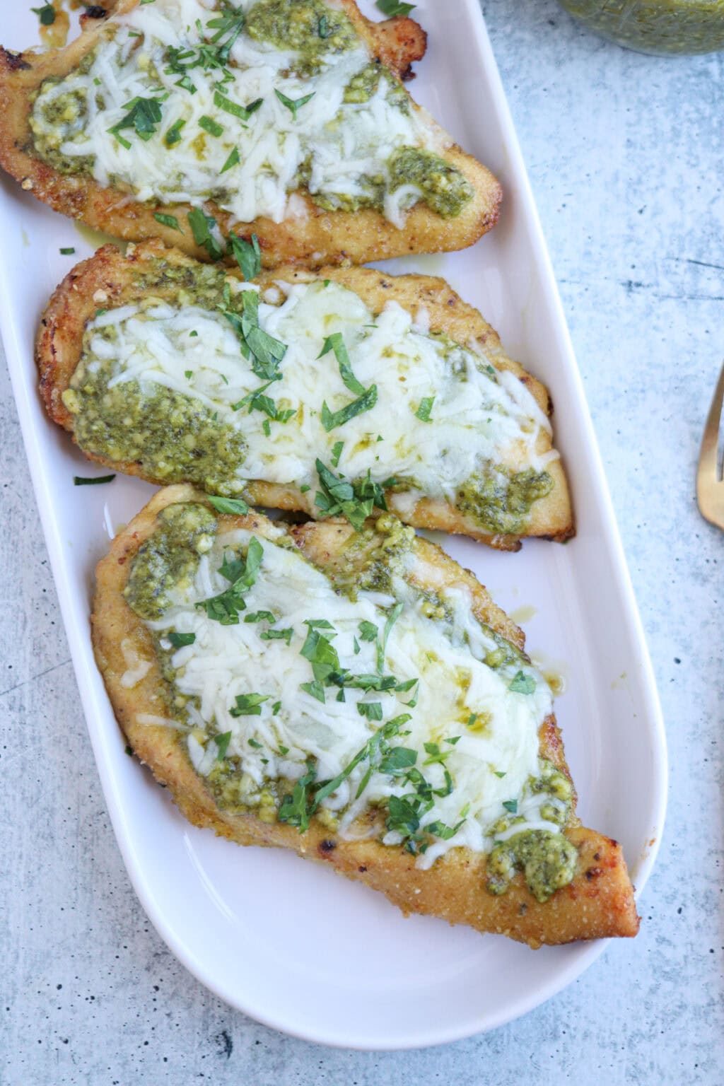 Pesto Chicken Parmesan - Wholly Tasteful