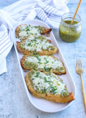 Pesto Chicken Parmesan - Wholly Tasteful