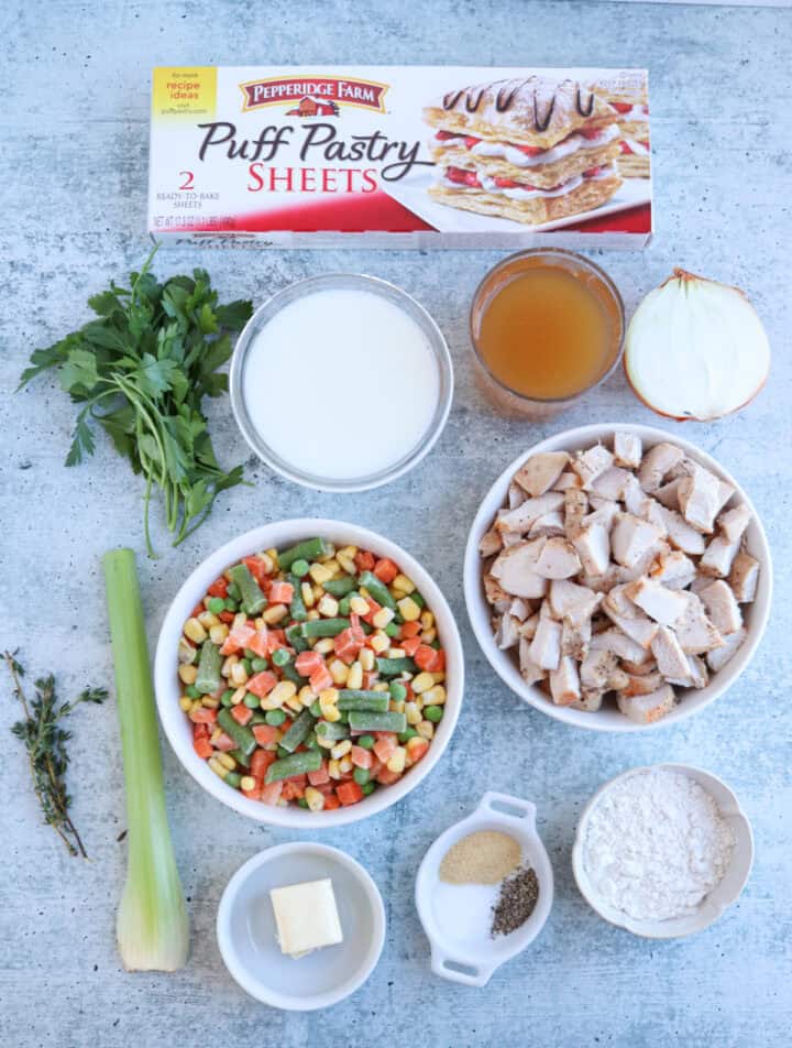 Puff Pastry Turkey Pot Pie - Wholly Tasteful