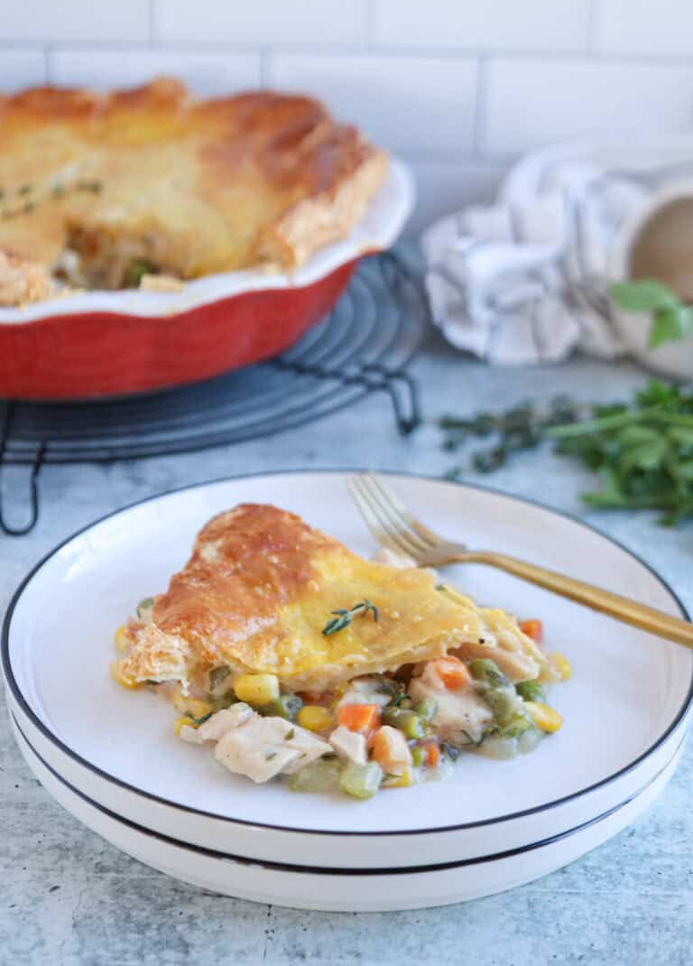 Puff Pastry Turkey Pot Pie - Wholly Tasteful