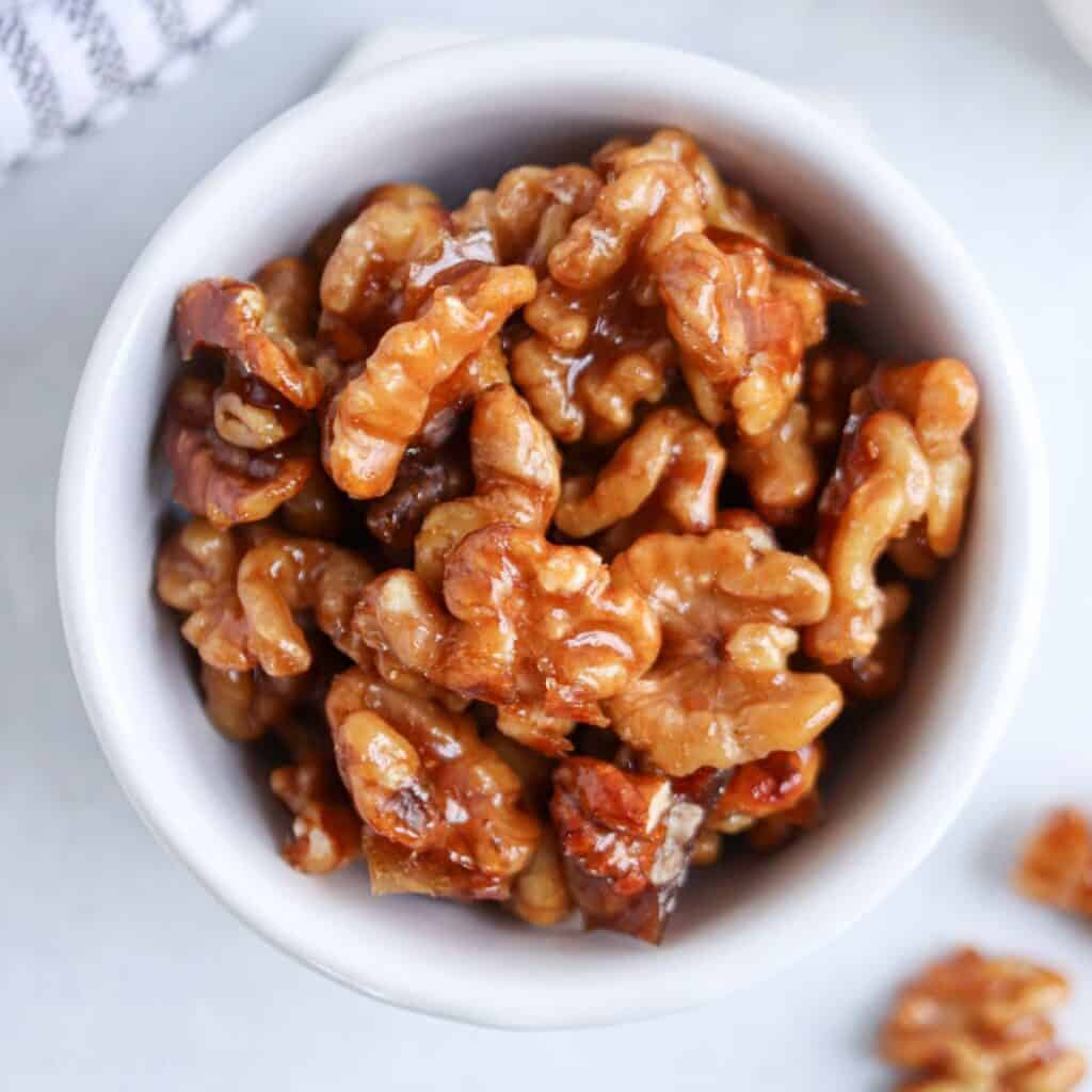 Honey Glazed Walnuts - Wholly Tasteful