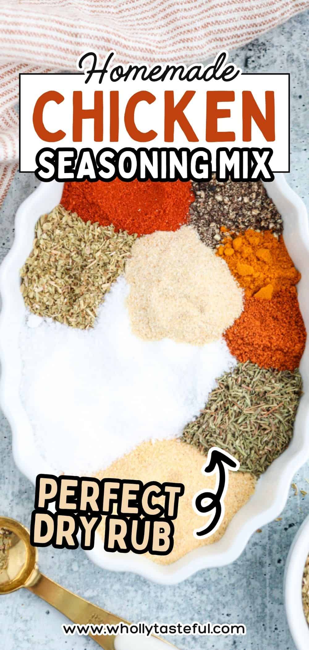 The best chicken seasoning mix (chicken dry rub) - Wholly Tasteful